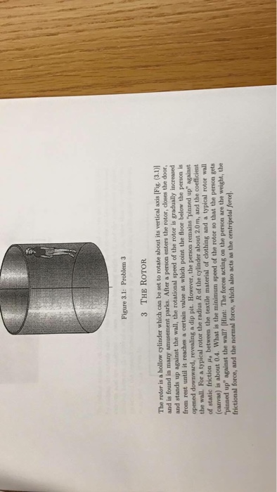 Solved The rotor is a hollow cylinder which can be set to | Chegg.com