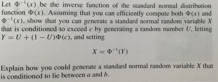 Solved Let phi^-1 (x) be the inverse function of the | Chegg.com