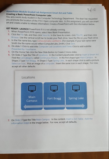 Solved 12 PowerPoint Module Graded Lab Assignment Smart Art | Chegg.com