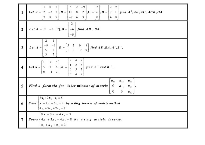 Solved Let A = , B =, C = , D =find A^2,AB,AC,ACB,DA. Let | Chegg.com