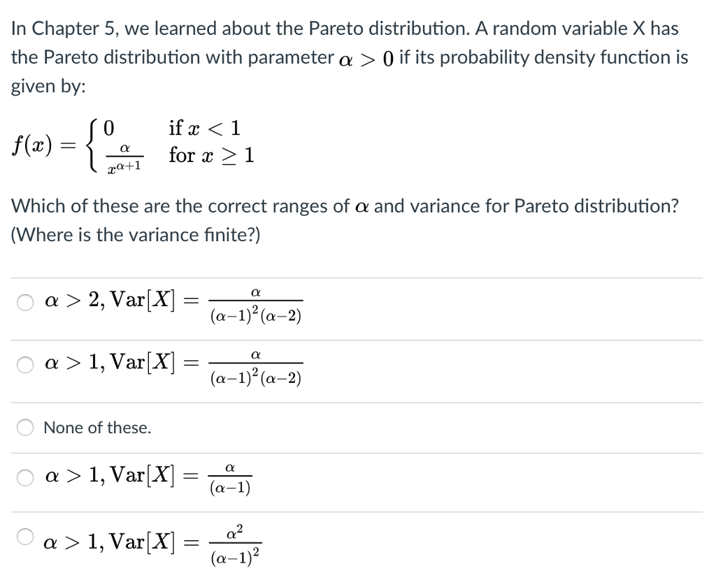 Solved In Chapter 5, we learned about the Pareto | Chegg.com