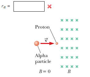 Solved A proton is at rest at the plane vertical boundary of | Chegg.com