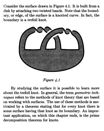 EXERCISES 3.1. The knot in Figure 4.1 bounds a | Chegg.com