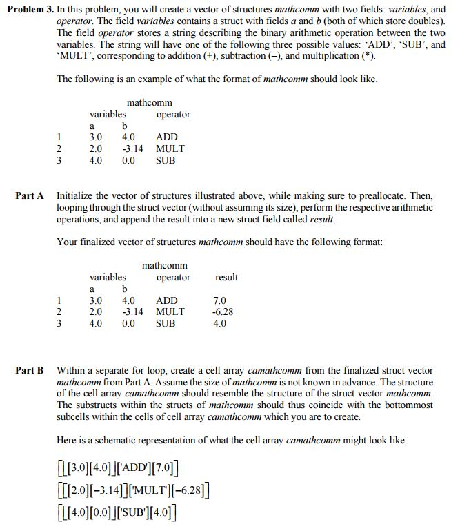 Solved In this problem, you will create a vector of | Chegg.com