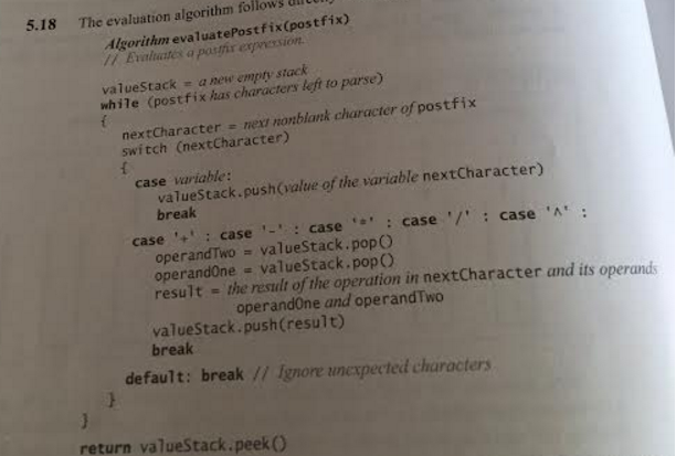 Solved Using The Algorithm Evaluatepostfix Given In The 8738