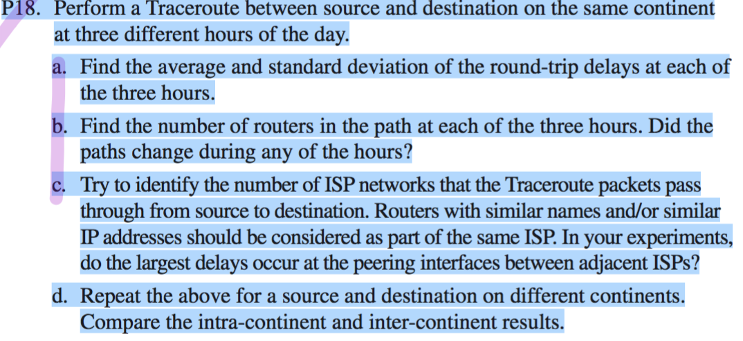 Solved Perform a Traceroute between source and destination | Chegg.com
