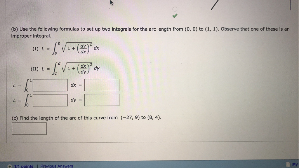 Solved Use the following formulas to set up two integrals | Chegg.com