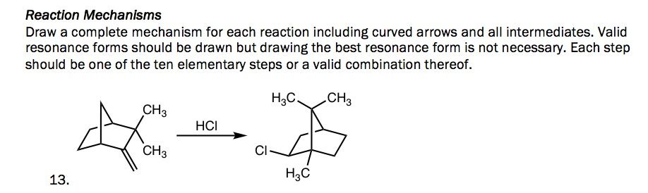 Solved Reaction Mechanisms Draw a complete mechanism for | Chegg.com