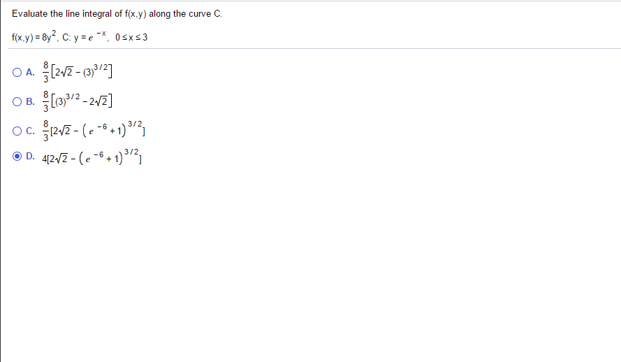 Solved Evaluate the line integral of f(x, y) along the curve | Chegg.com