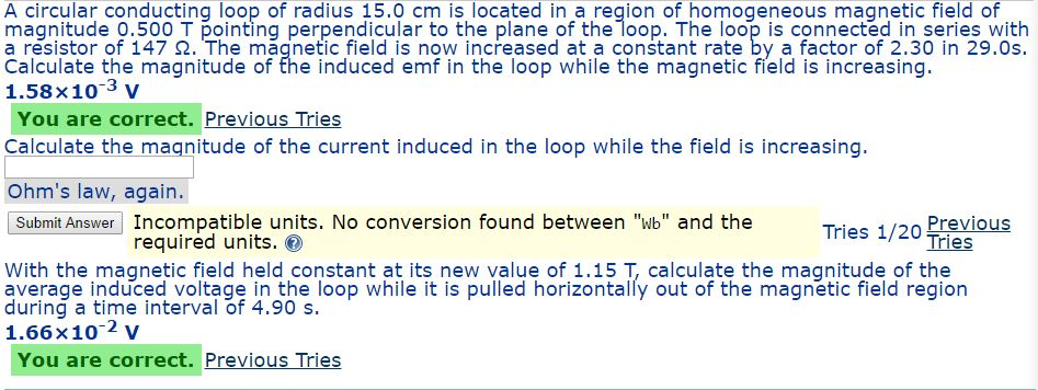 Solved A circular conducting loop of radius 15.0 cm is | Chegg.com