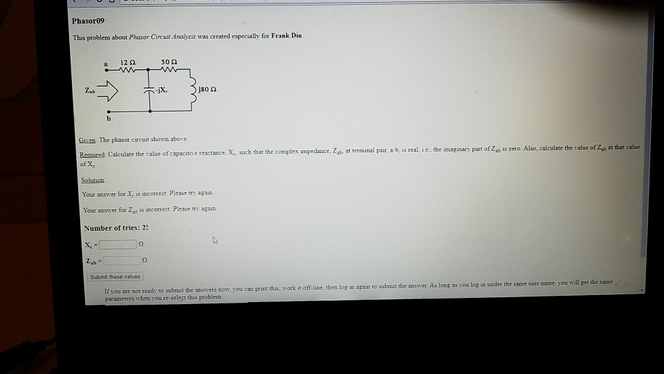 Solved Phasor09 This problem about Phasor Circuit Analysis | Chegg.com