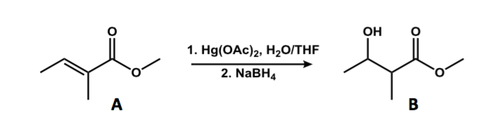 Solved In The Following Oxymercuration Demercuration