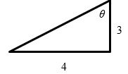 Solved In the triangle below, angle θ is (a) the arccosine | Chegg.com