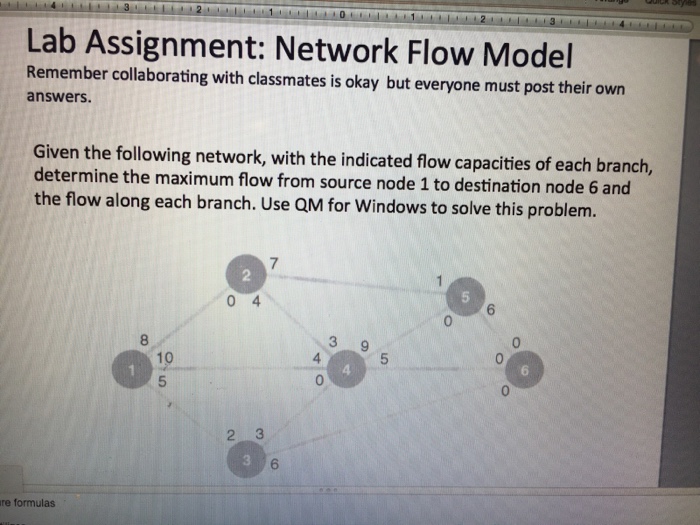 Solved Lab Assignment: Network Flow Model Remember | Chegg.com
