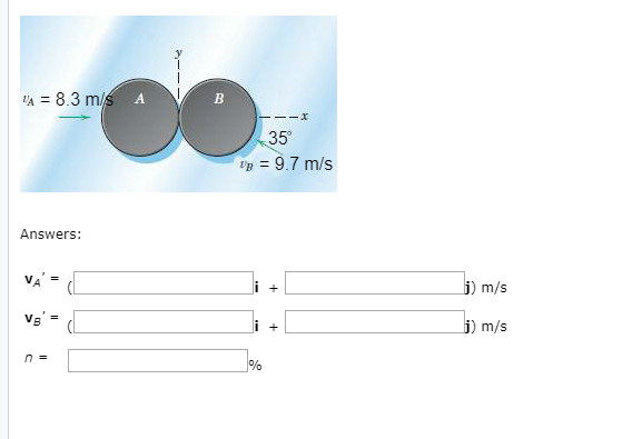 Solved Two identical hockey pucks moving with initial | Chegg.com