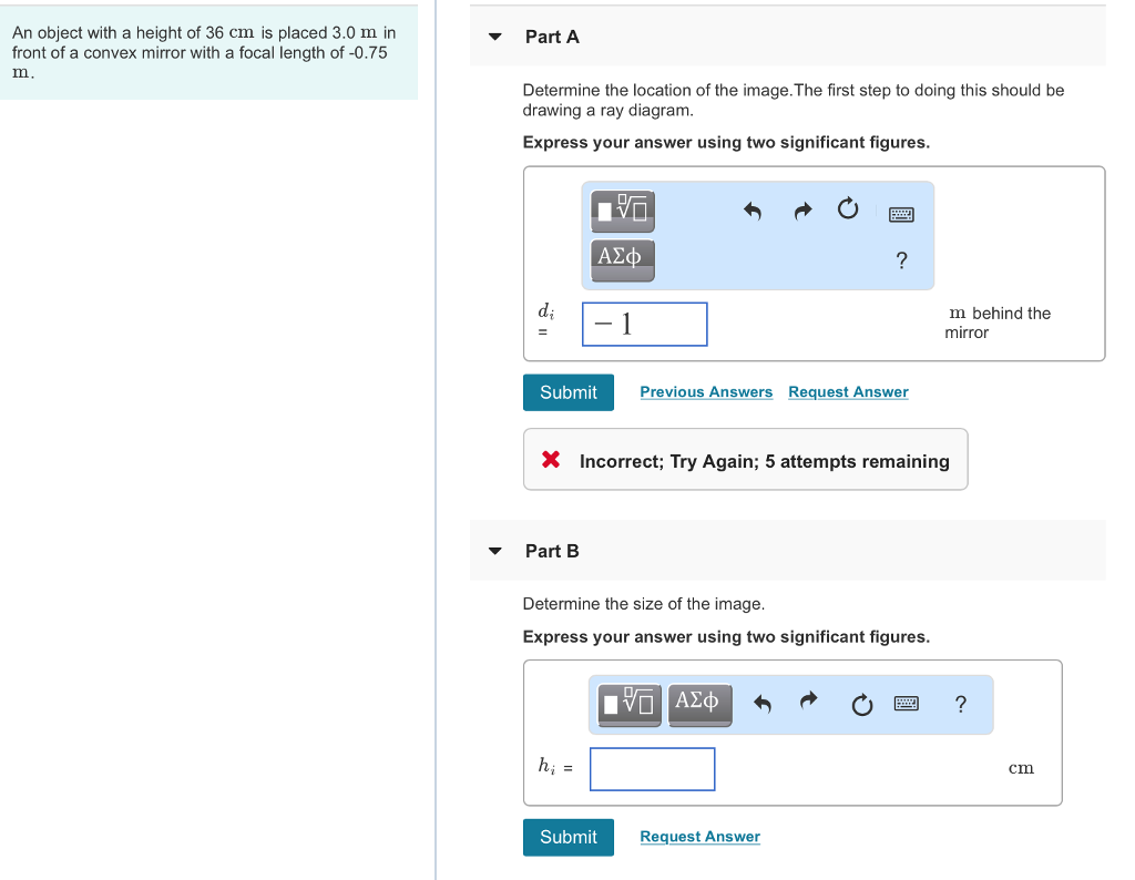Solved An object with a height of 36 cm is placed 3.0 m in | Chegg.com
