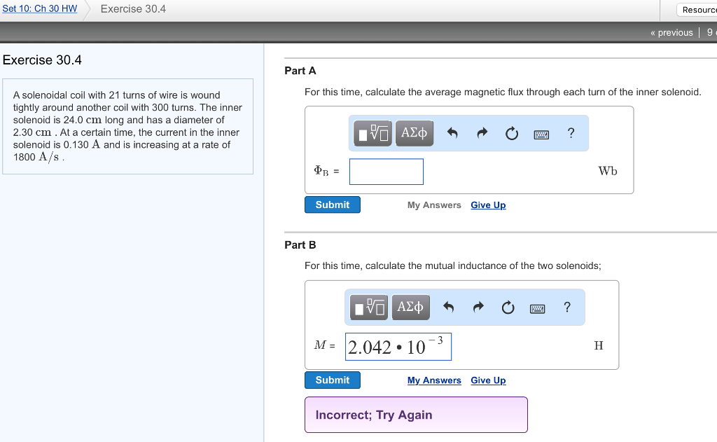 Solved Set 10: Ch 30 HW Exercise 30.4. Exercise 30.4 A | Chegg.com