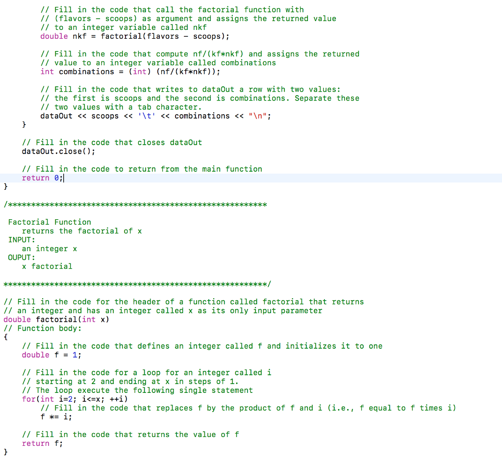 Solved // Fill in the code to include any necessary headers | Chegg.com