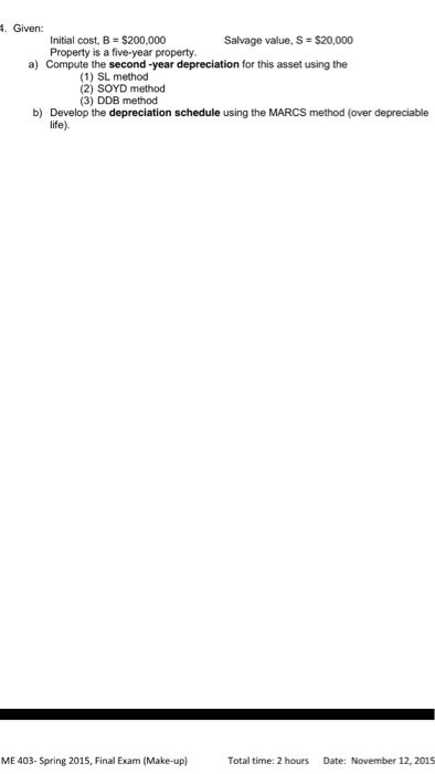 Solved Compute the second -year depreciation for this asset | Chegg.com