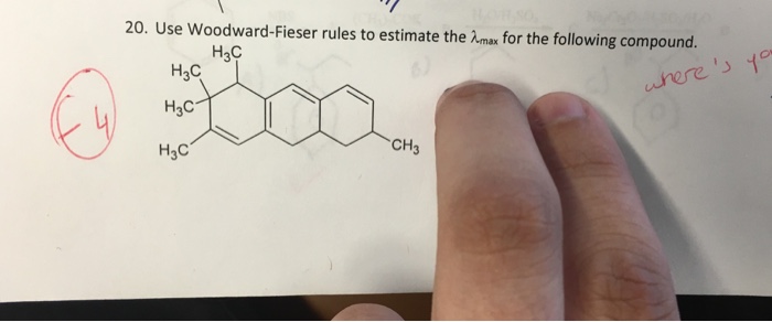 Solved Use Woodward-Fieser rules to estimate Lambda_max the | Chegg.com