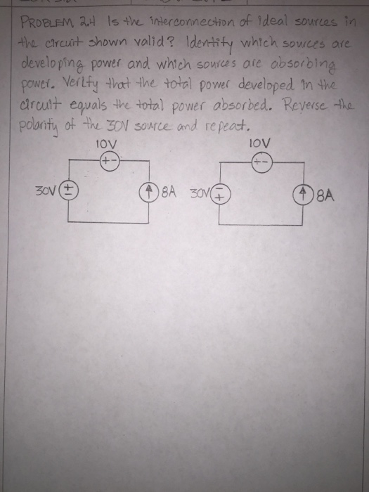Solved Is the interconnection of the ideal sources in the | Chegg.com