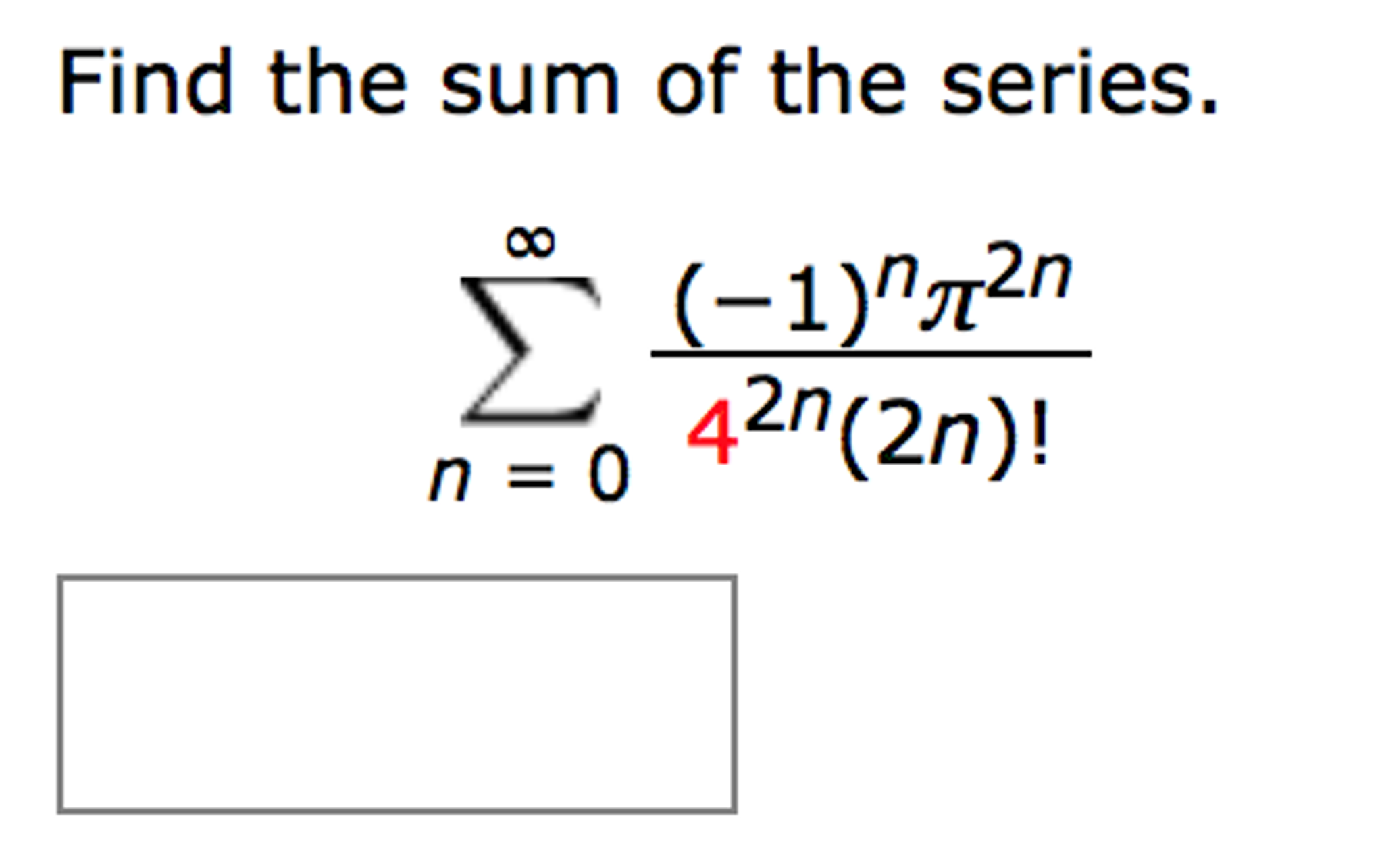 Solved Find The Sum Of The Series 2 4 2 8 3 16 4 Chegg
