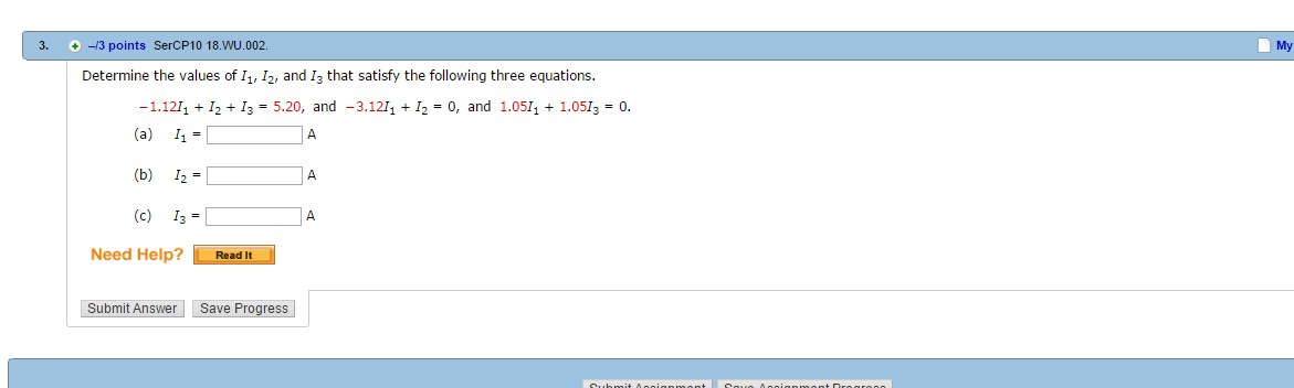 Solved Determine the values of I_1, I_2 and I_3 that satisfy | Chegg.com