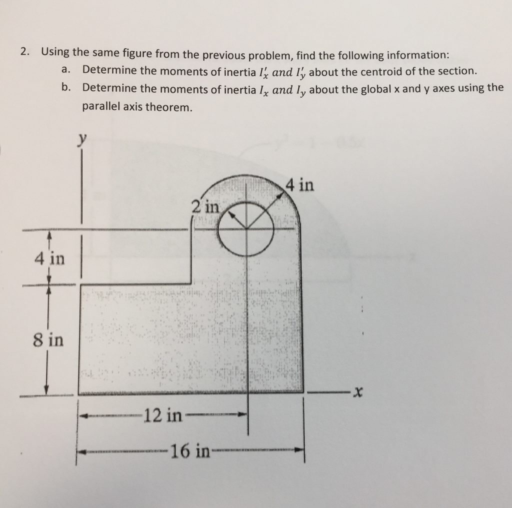 Solved A Determine The Moments Of Inertia Ix And Iy About 