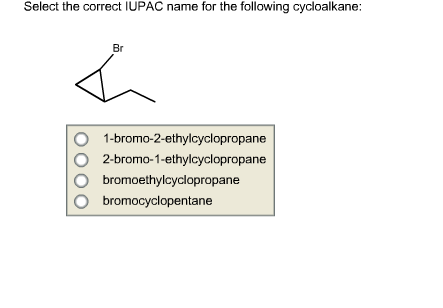 Solved Select the correct IUPAC name for the following | Chegg.com