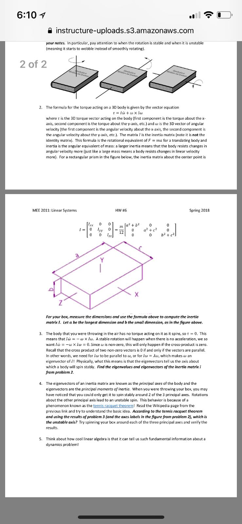 Solved 6:10 1 a instructure-uploads.s3.amazonaws.com your | Chegg.com