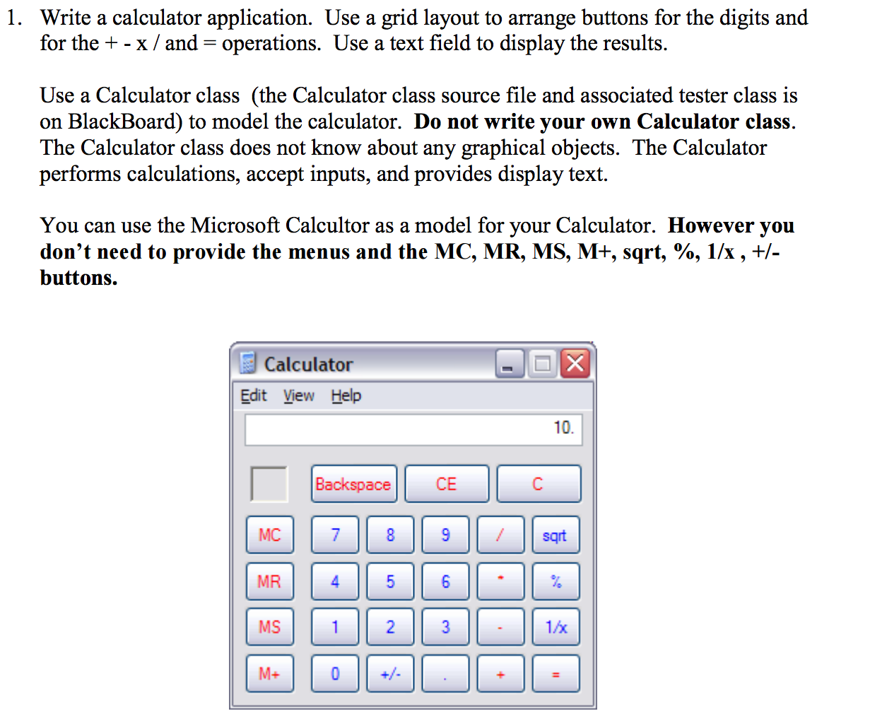 Solved This Is The Calculator Class Public Class Calculator