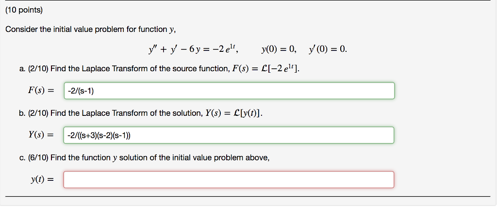 Solved Consider the initial value problem for function y. | Chegg.com