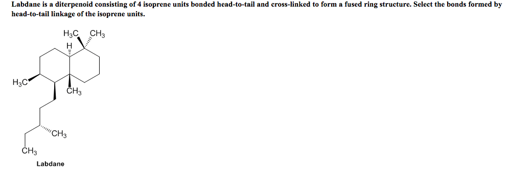 Solved Labdane is a diterpenoid consisting of 4 isoprene | Chegg.com