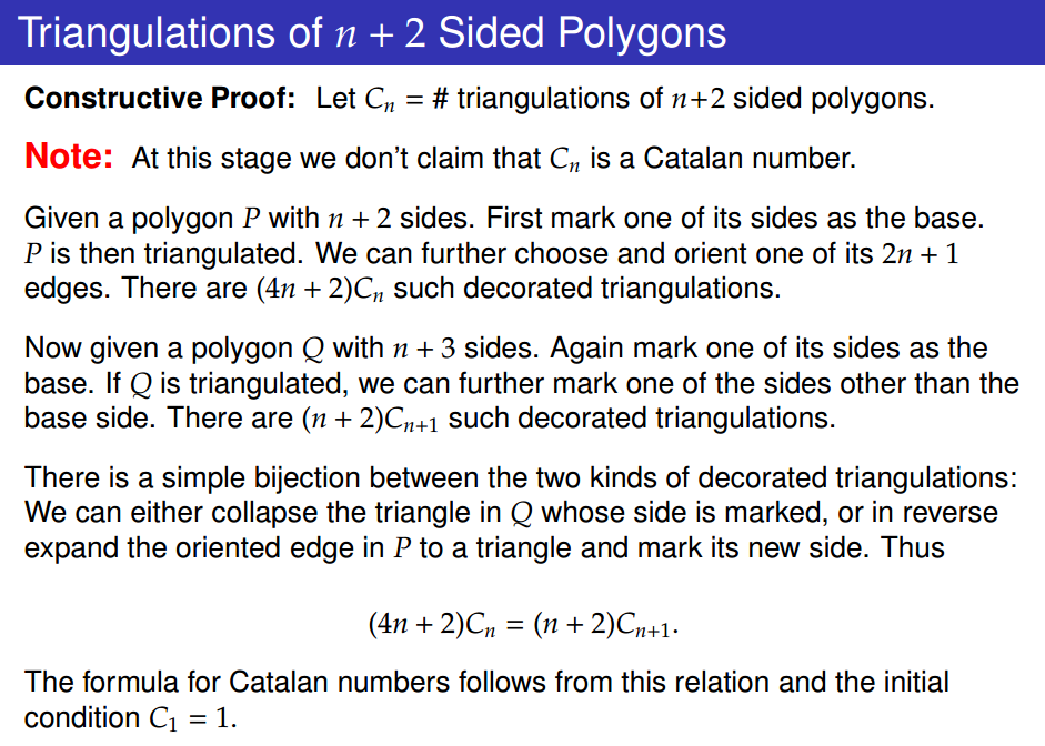 Solved A problem of "triangulations of polygons", for the | Chegg.com