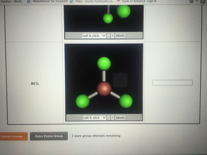 Solved Examine The Geometry About The Central Atom Of The