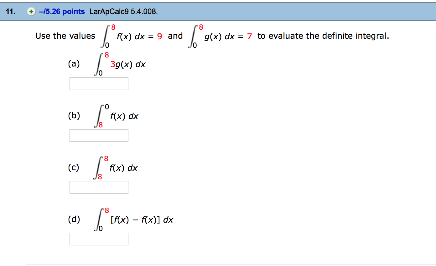 Solved 11. -15.26 points LarApCalc9 5.4.008 s andt 8 8 Use | Chegg.com