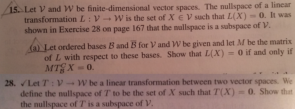Solved Let V and W be finite-dimensional vector spaces. The | Chegg.com