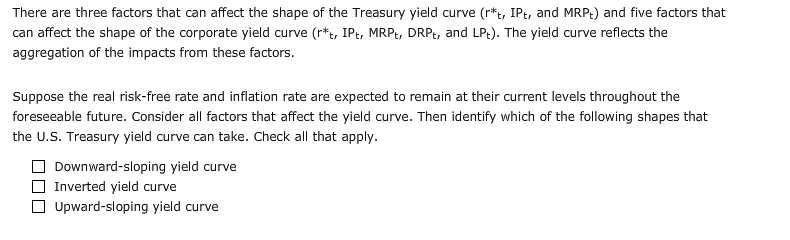 The maturity risk premium (MRP) is determined from | Chegg.com
