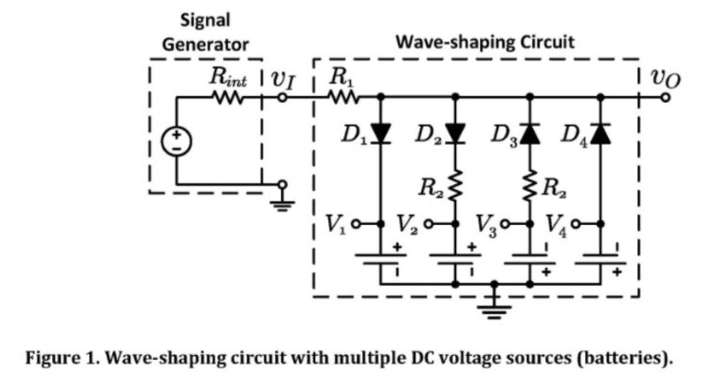 Solved | VO Signal Generator Wave-shaping Circuit | Rint lui | Chegg.com
