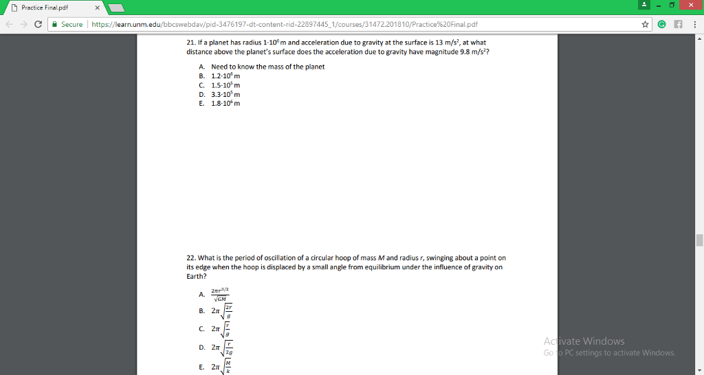 Solved Practice Final.pdf C Secure | | Chegg.com