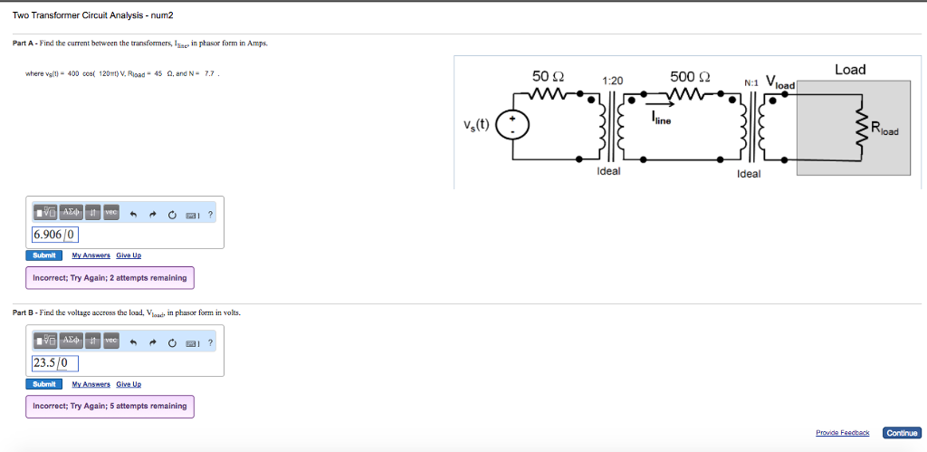 Solved Two Transformer Circuit Analysis - num2 Part A-Find | Chegg.com