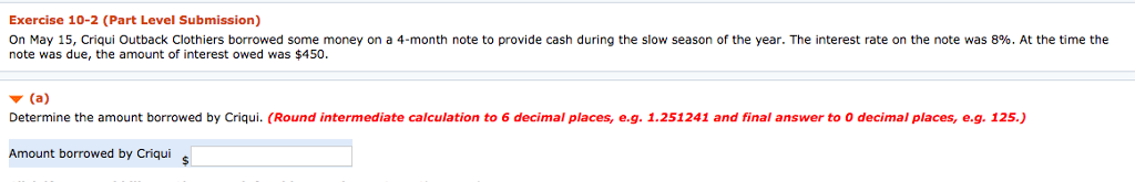 Solved Exercise 10-2 (Part Level Submission) On May 15, | Chegg.com