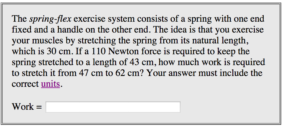 Solved The spring-flex exercise system consists of a spring | Chegg.com