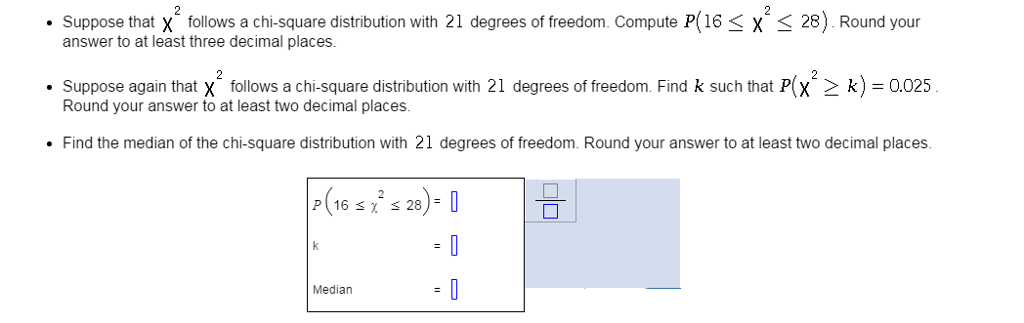Solved Suppose that X^2 follows a chi-square distribution | Chegg.com