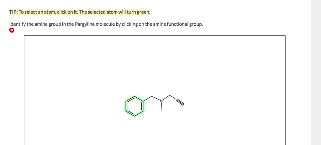 Solved TIP: To select an atom, click on it. The selected | Chegg.com
