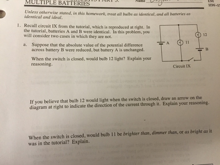 Solved Unless otherwise stated, in this homework, treat all | Chegg.com