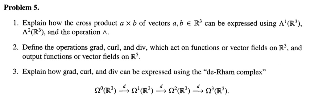 Problem 5. b of vectors a, b ? R3 can be expressed | Chegg.com