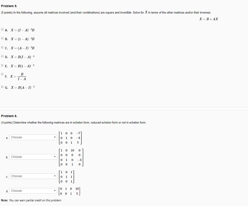 Solved In the following, assume all matrices involved (and | Chegg.com