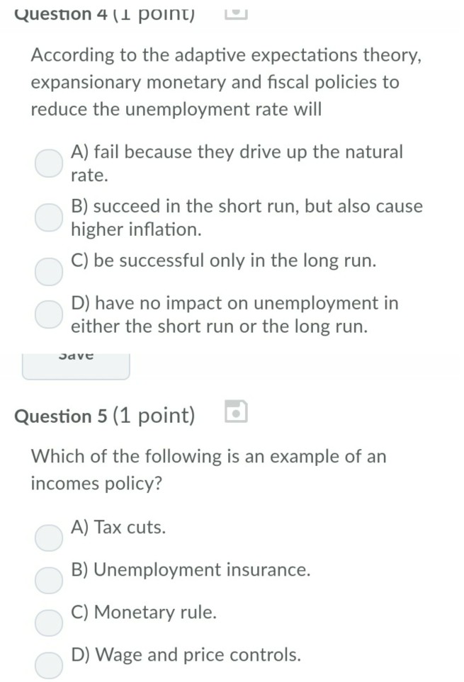 Solved Question 4 (1 point, According to the adaptive | Chegg.com