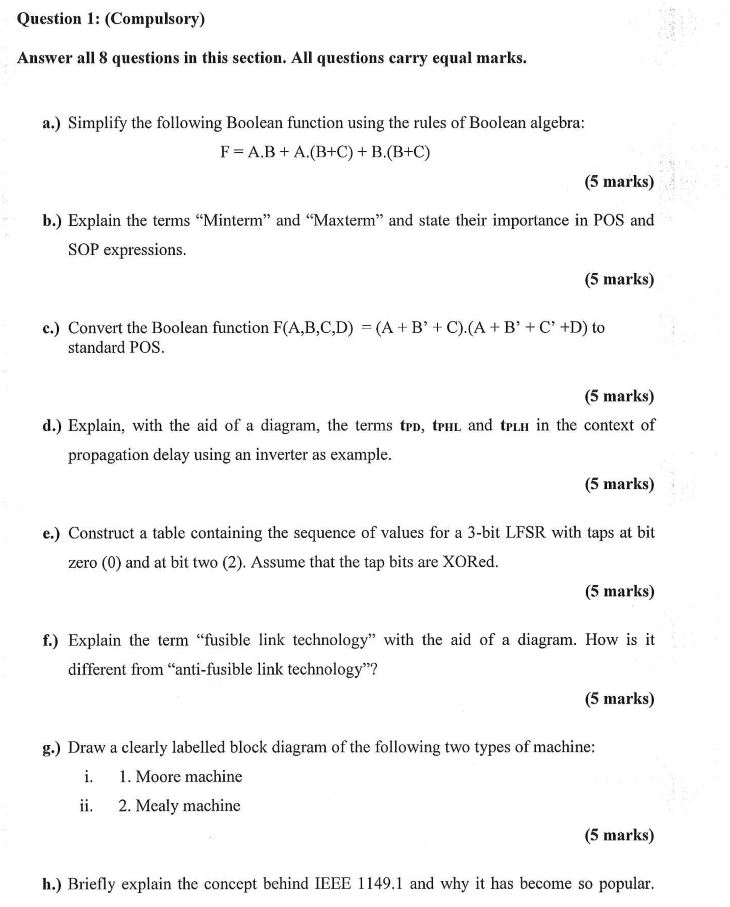 Solved Answer all 8 questions in this section. All questions | Chegg.com